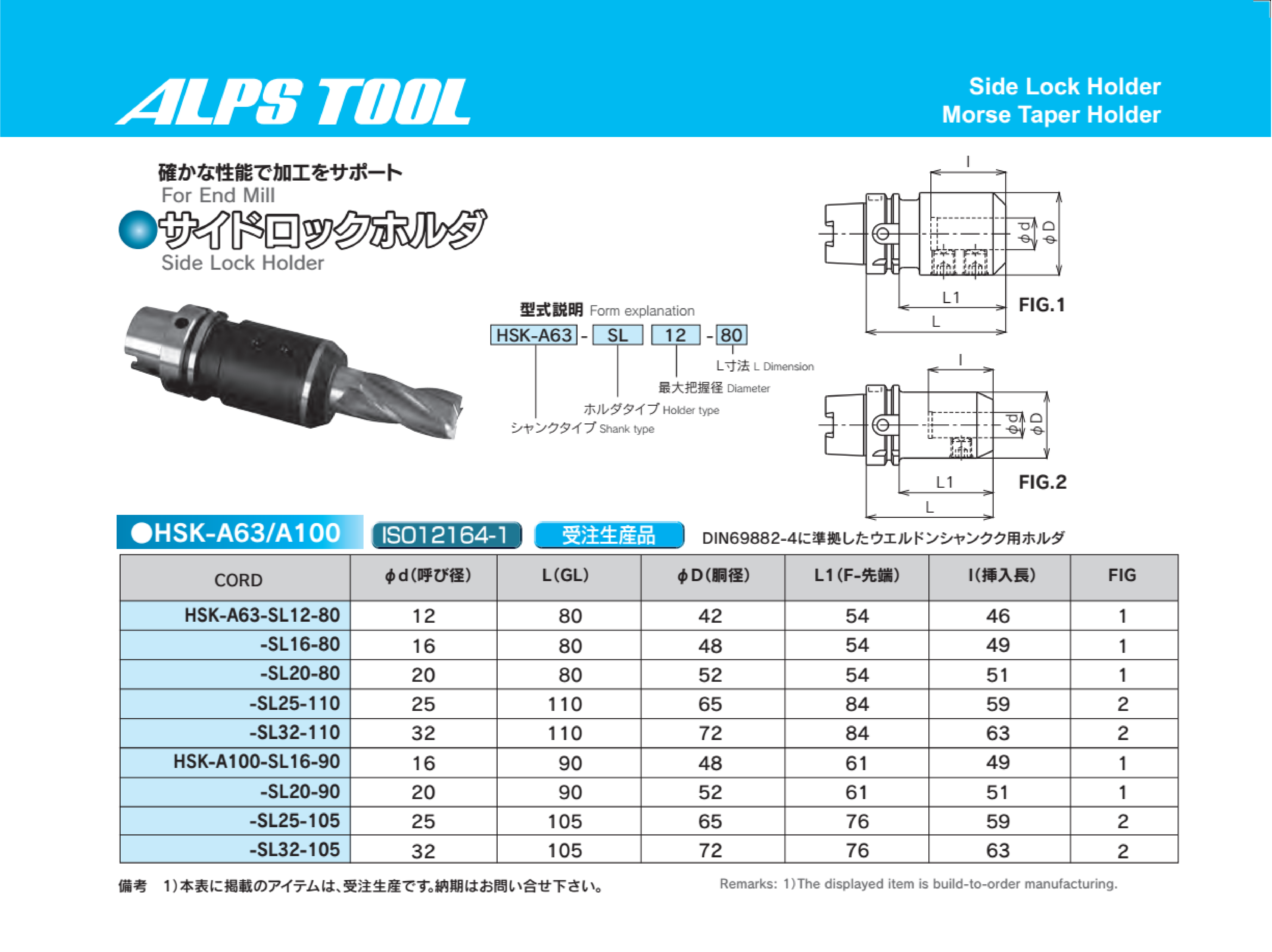 Đầu Kẹp Side Lock HSK-A63-HSK-A100 ALPS TOOL | Hutscom.vn